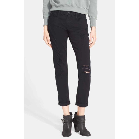 Frame Denim | Jeans | Frame Denim Le Garcon Black Slim Boyfriend Jeans ...